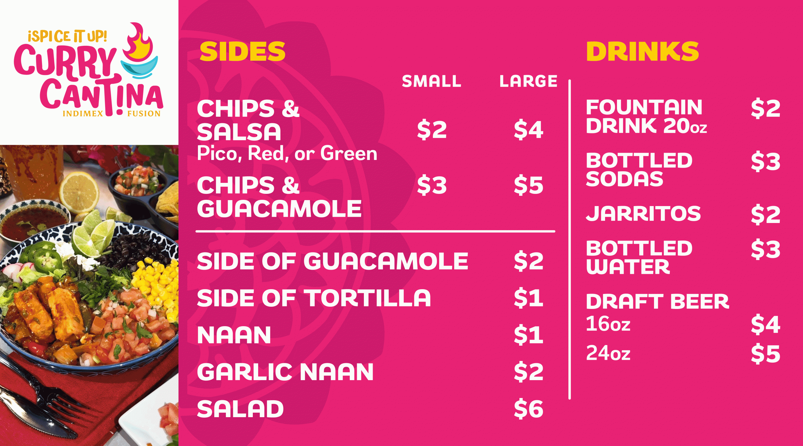 Menu – Curry Cantina
